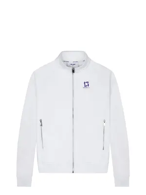 TEAM WANG DESIGN Logo-print Zipped Track Jacket - White