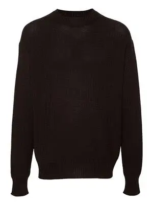 Issey Miyake Crew-neck Jumper - Brown
