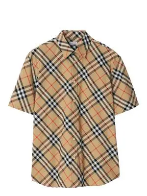 BURBERRY Checked Cotton Shirt