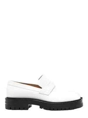 MAISON MARGIELA Tabi Leather Loafers - White