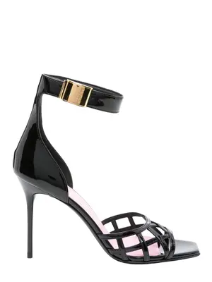 BALMAIN Balmain Uma Patent-Leather Sandals