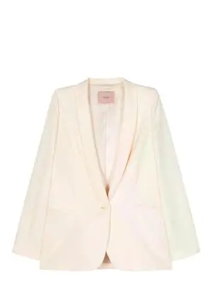 TWINSET Shawl-lapels Single-breasted Blazer - Neutrals