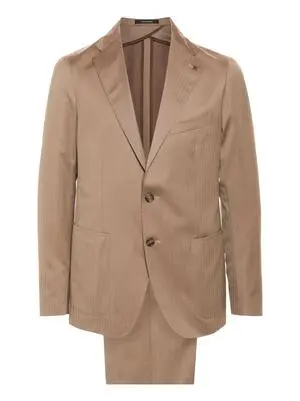 TAGLIATORE Herringbone Single-breasted Suit