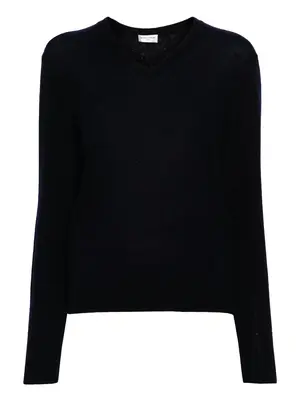 SAINT LAURENT Saint Laurent V-Neck Knitted Jumper