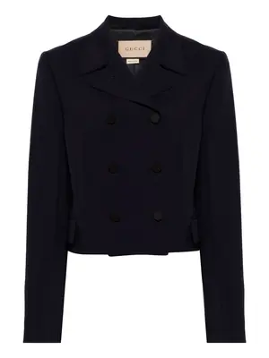 GUCCI Gucci Double-Breasted Cropped Jacket