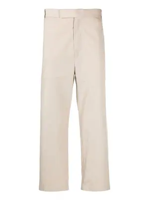 Thom Browne Typewriter Cloth Straight Trousers - Neutrals