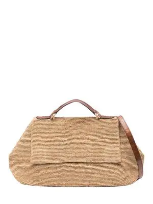 IBELIV Lahady Raffia Tote Bag - Neutrals
