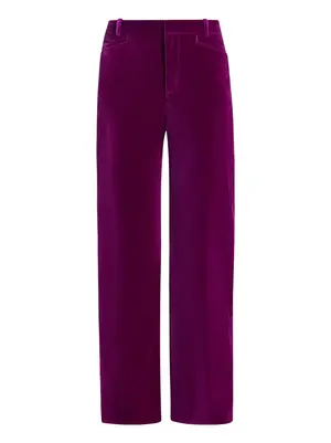 TOM FORD Velvet Flare Trousers - Pink