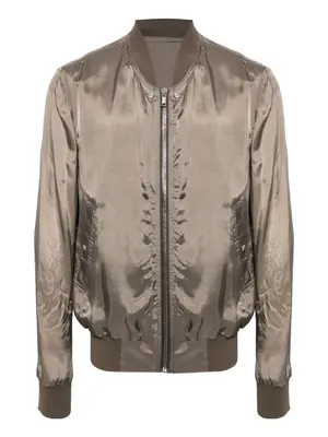 Rick Owens Classic Flight Bomber Jacket - Neutrals