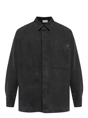 ÉTUDES STUDIO Stud-detail Denim Shirt - Black