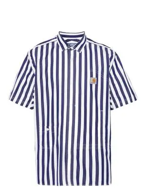 Junya Watanabe Striped Poplin Shirt - Blue
