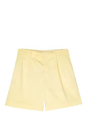 LARDINI Pleat-detailing Bermuda Shorts - Yellow