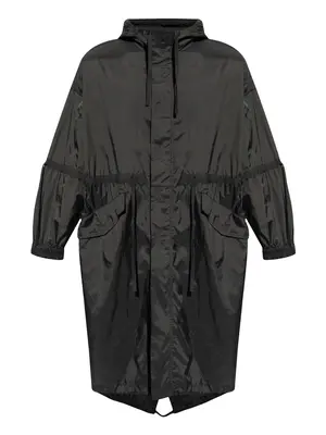 ÉTUDES STUDIO Logo-print Ripstop Parka Coat - Black