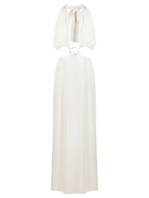 OLYMPIAH Cut-out Maxi Dress - White