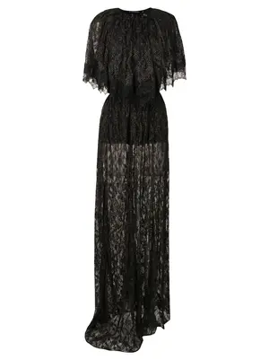 OLYMPIAH Estrela Lace Gown - Black