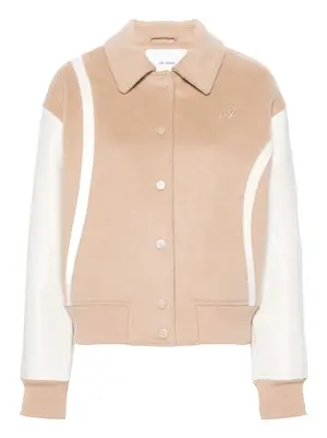 Axel Arigato Bay Wool-blend Varsity Jacket - Neutrals