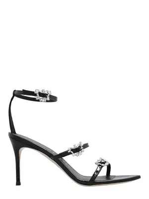 SOPHIA WEBSTER Grace Crystal-embellished Sandals - Black