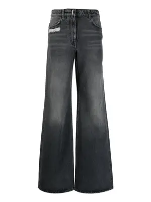 Givenchy Mid-rise Flared Jeans - Black