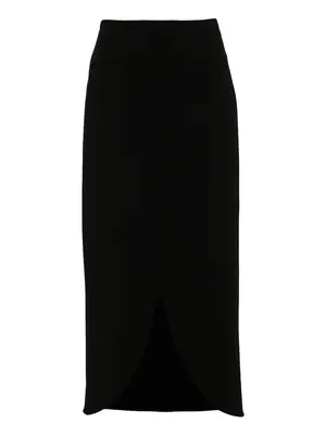 COURREGES Ellipse Tailored Maxi Skirt - Black