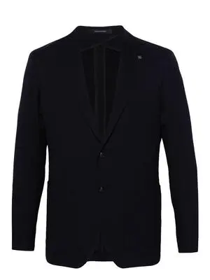 Tagliatore Notched-lapel Single-breasted Blazer - Blue