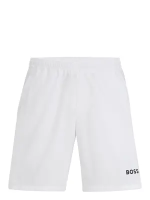 BOSS X Matteo Berrettini Logo-print Track Shorts - White