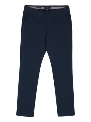Michael Kors Seersucker Straight-leg Trousers - Blue