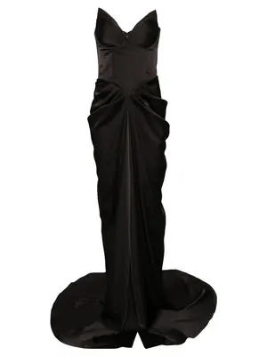 ANA RADU Corset-style Gown - Black