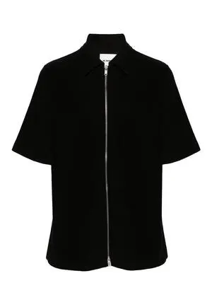JIL SANDER + Towelling Zip-up Shirt