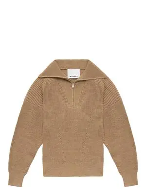 Isabel Marant Benny Ribbed Sweater - Camel