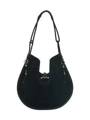 Isabel Marant Oskan Hobo Soft Bag - Black/silver