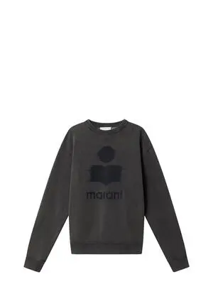 Isabel Marant Mikoy Cotton Jersey Sweatshirt - Anthracite