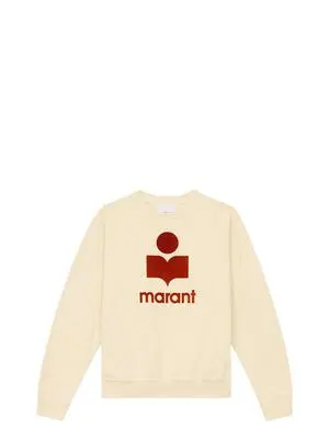 Isabel Marant Mikoy Cotton Jersey Sweatshirt - Beige/rust