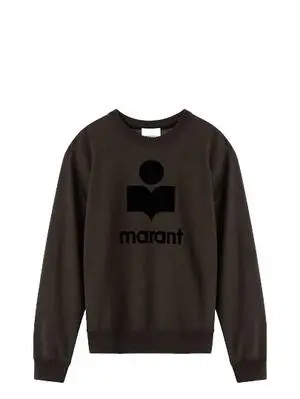 Isabel Marant Mikoy Cotton Jersey Sweatshirt - Black