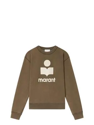 MARANT Mikoy Cotton Sweatshirt Dark Bronze/ecru