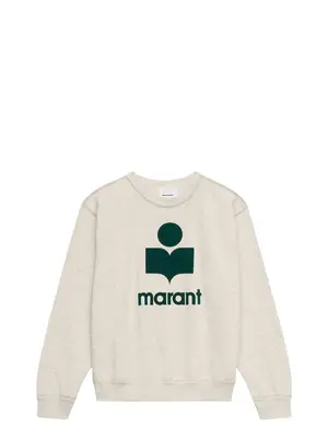 Isabel Marant Étoile Isabel Marant "Marant" Logo Sweatshirt Ecru/emerald