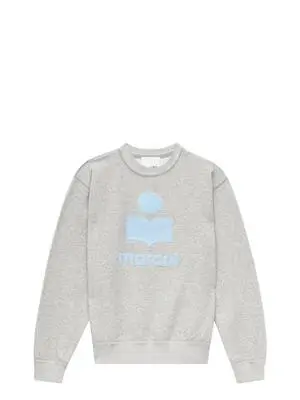 MARANT Mikoy Cotton Sweatshirt Gray/ice Blue