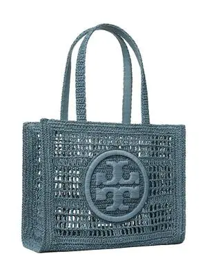 Tory Burch Tory Burch Small Ella Hand-Crocheted Tote Deep Slate