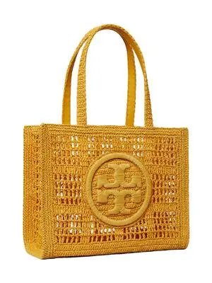 Tory Burch Tory Burch Small Ella Hand-Crocheted Tote Peachy