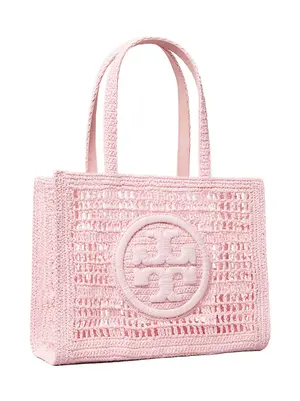 Tory Burch Tory Burch Small Ella Hand-Crocheted Tote Rosette
