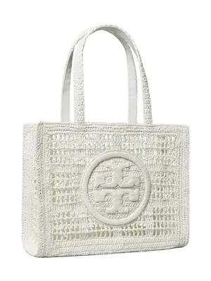 Tory Burch Small Ella Hand-crocheted Tote - White