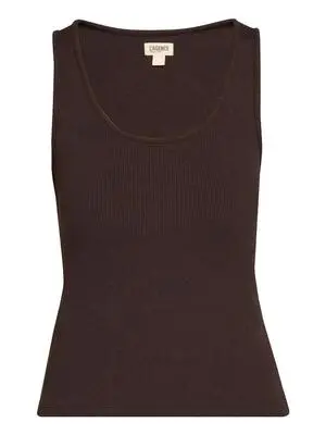 L'Agence L'Agence Adira Tank Top Dark Java