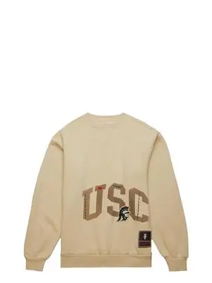 TRAVIS SCOTT X Mitchell & Ness Usc Trojans Pullover Sweatshirt - Tan