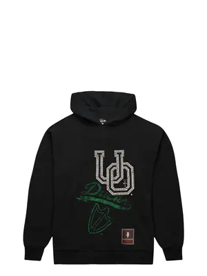 TRAVIS SCOTT X Mitchell & Ness Oregon Ducks Overlap Pullover Hoodie - Black