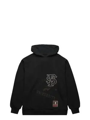 TRAVIS SCOTT X Mitchell & Ness Florida State Seminoles Overlap Pullover Hoodie - Black