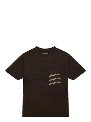 TRAVIS SCOTT X Mitchell & Ness Texas Longhorns Seal T-shirt - Brown