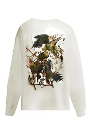 Kith Amnh Rare Birds Vintage Long Sleeve Tee Shirt - Sandrift