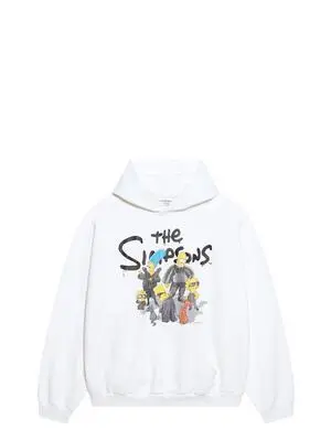 Balenciaga X The Simpsons Wide Fit Hoodie - White