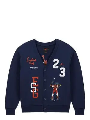JORDAN X Eastside Golf Cardigan - Navy Blue