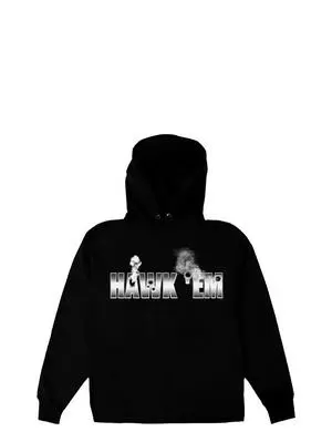 POP SMOKE X Vlone Hawk Em' Hoodie - Black