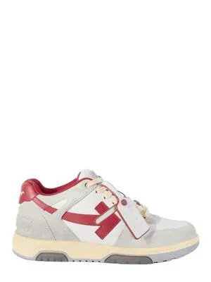 Off-White Off-White Out Of Office Low-Top Sneakers Light Grey/red/white